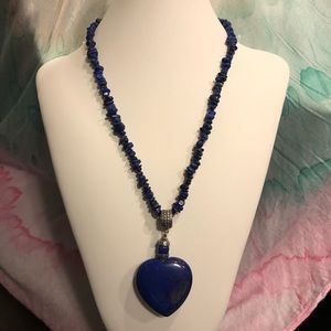 Jay King | Jewelry | Jay King Lapis Necklace With Lapis Heart Pendant ...